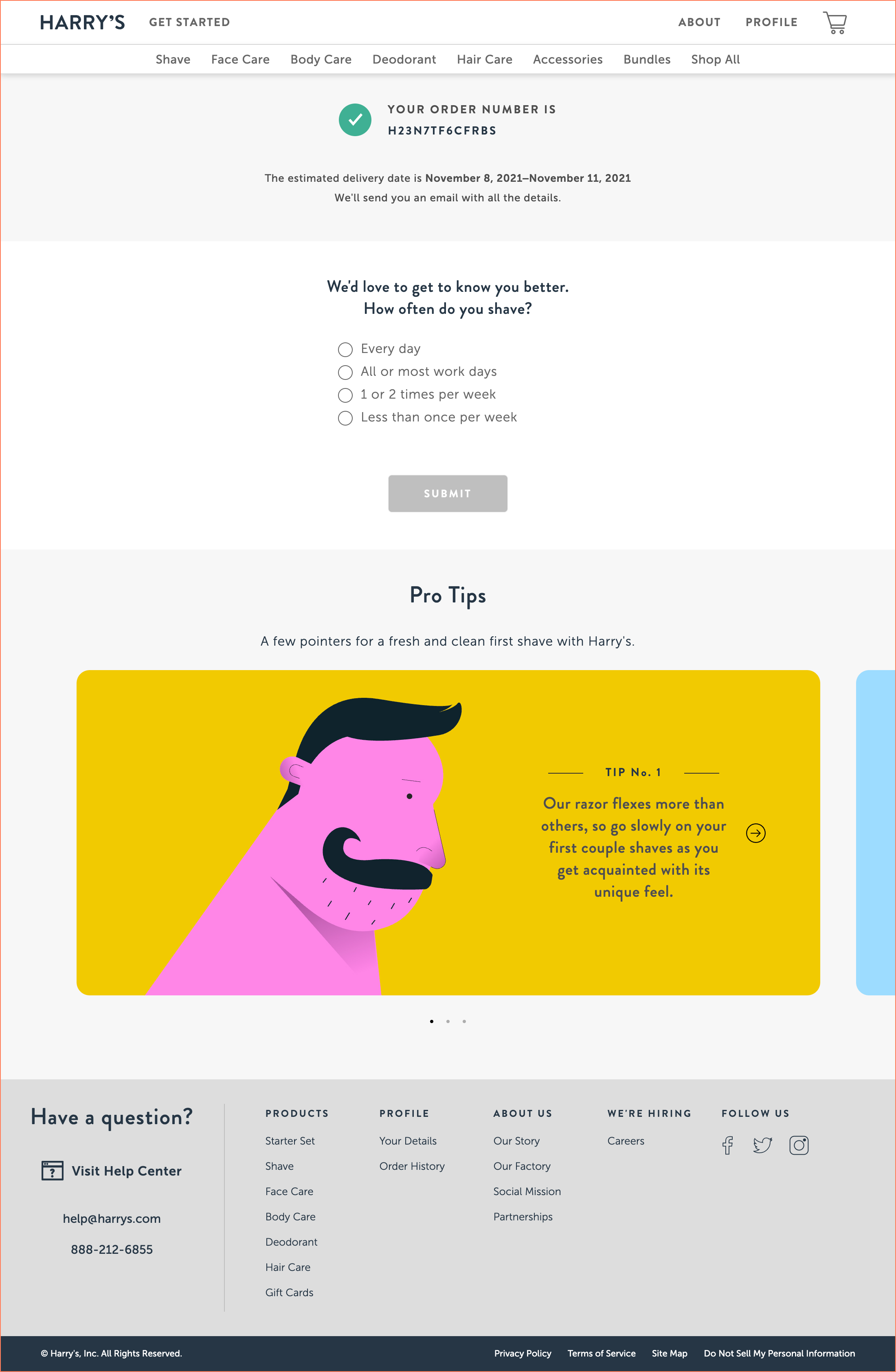 Order Confirmation Page: 25 Best Practices (+ Great examples)